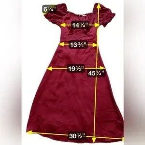 kirundo | Dresses | Burgundy Babydoll Midi Party Dress Gown Whimsigoth ...
